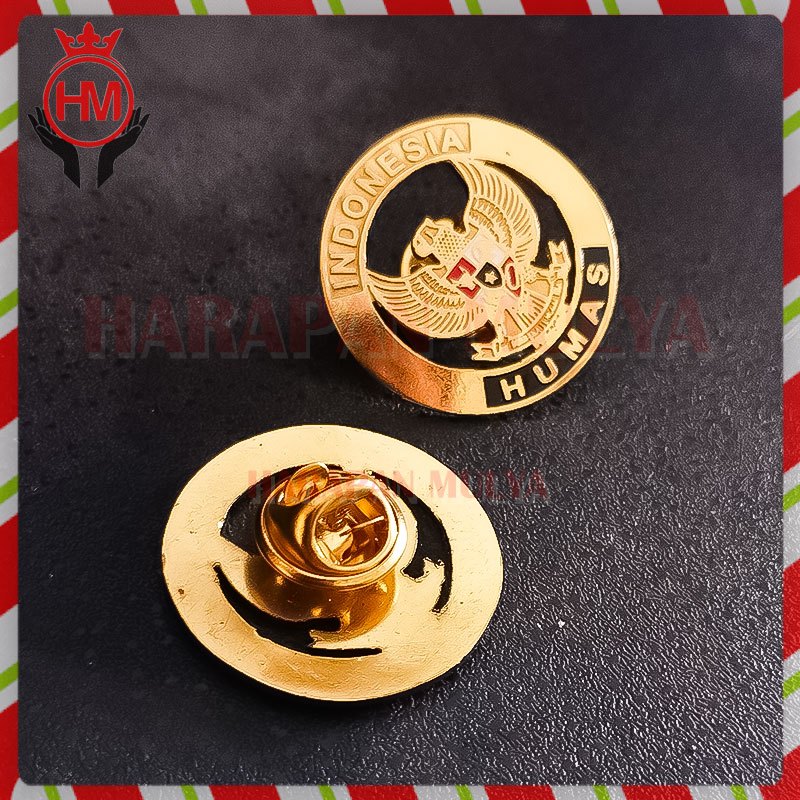 Jual Lencana Humas Garuda Warna Hitam Pin Garuda Humas Model Bulat - HM ...