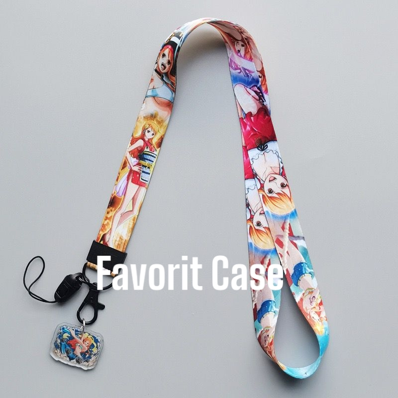 Jual Tali Gantungan Lanyard One Piece Nami Usopp Ace Law Zoro Sanji ...