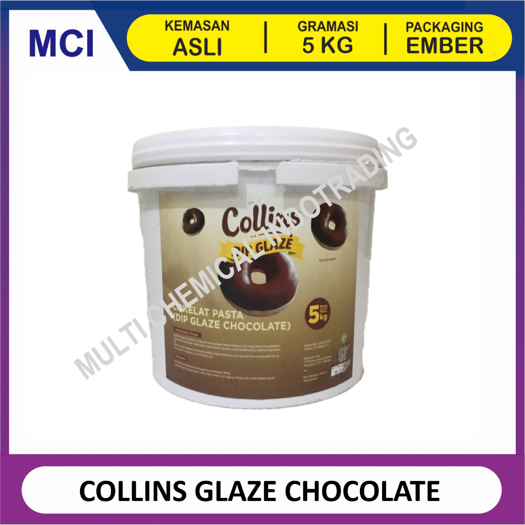 Jual COLLINS DIP GLAZE 5 KG - TOPPING DONAT PISANG NUGGET - CHOCOLATE ...