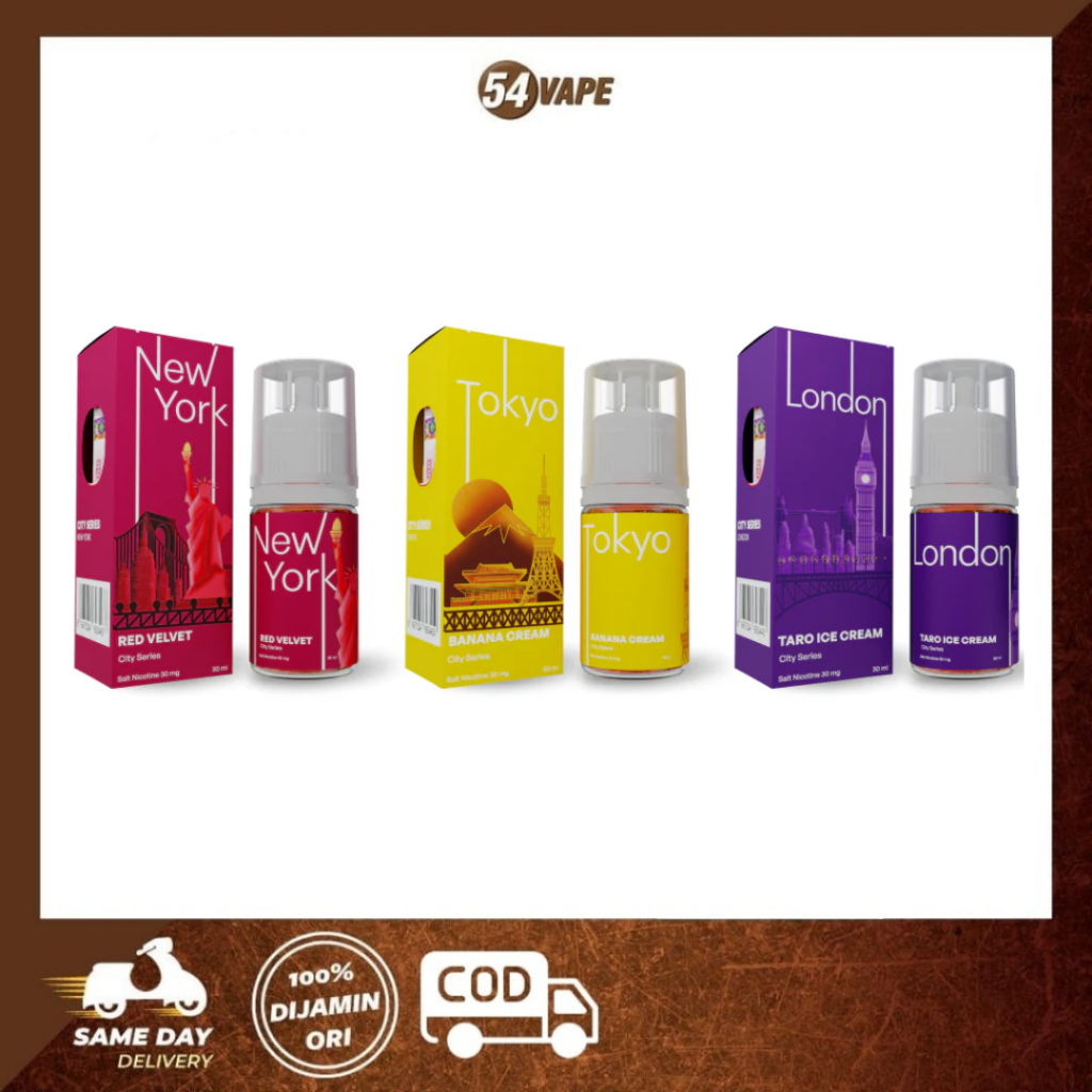 Jual Liquid FOOM Saltnic City Series 30ml 30mg | Shopee Indonesia
