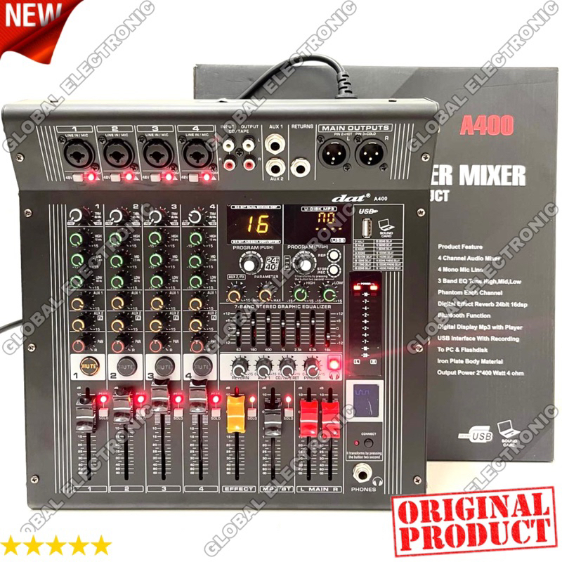 Jual Mixer Audio DAT A 400 Original 4 Channel Mixer Dat A400 Mixing 4 ...
