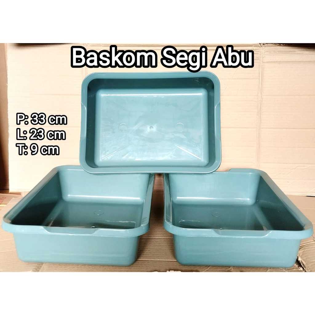 Jual Baskom Segi Silver Metalik Tebal | Shopee Indonesia