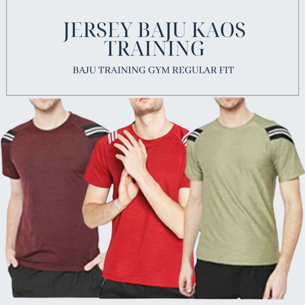 Jual Oppa Style Shop JERSEY LARI BAJU KAOS TRAINING GYM REGULAR FIT ...