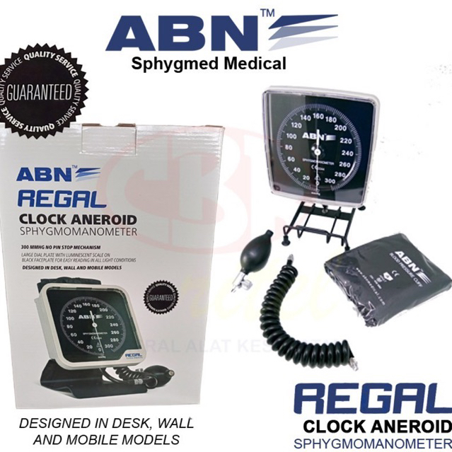 Jual TERMURAH Tensimeter ABN Regal Clock Aneroid Model Deskop alat ukur ...