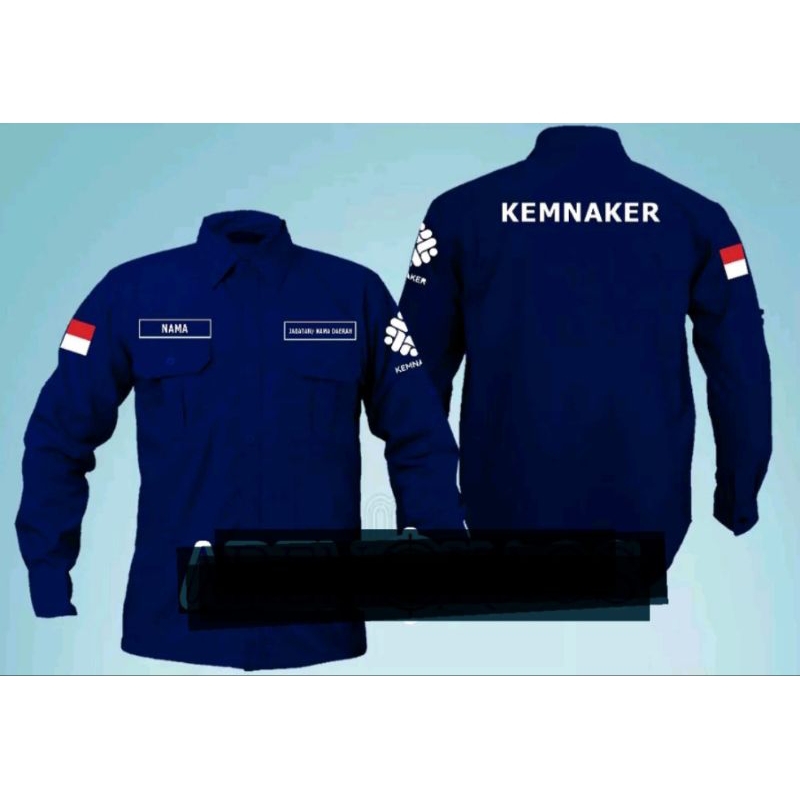 Jual seragam kemnaker kemeja kemnaker baju kemnaker seragam kerja ...