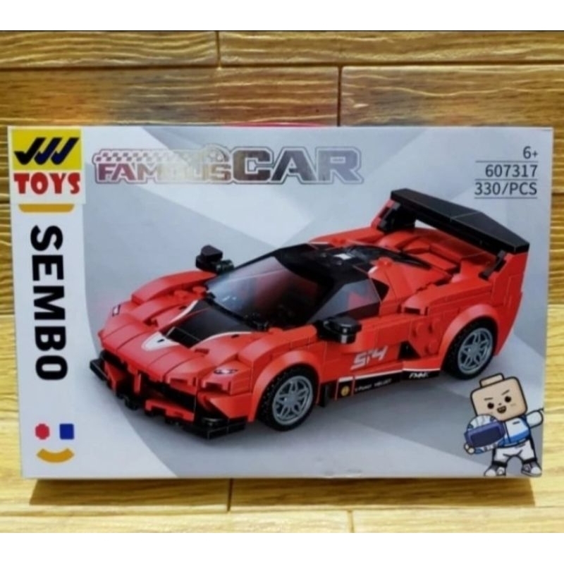 Jual Brick Sembo Block Famous Car Racing Car 607317 607320 607330 ...