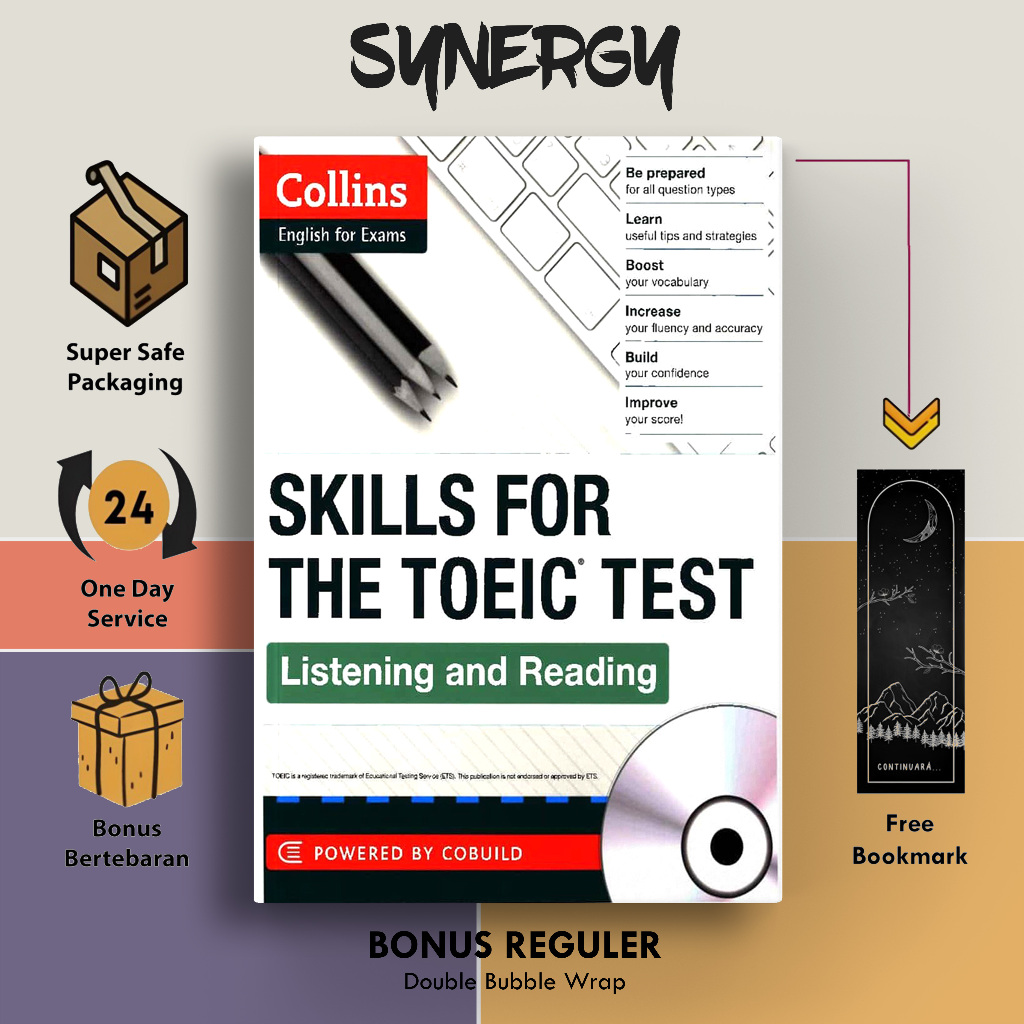 Jual Collins skills for the TOEIC Test, Listening and Reading (English ...