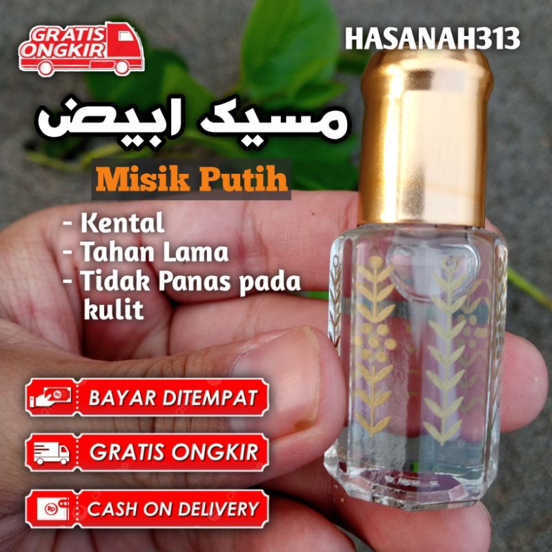 Jual Misik Putih Murni | Parfum Pria & Wanita 100% Original 6 Mili ...