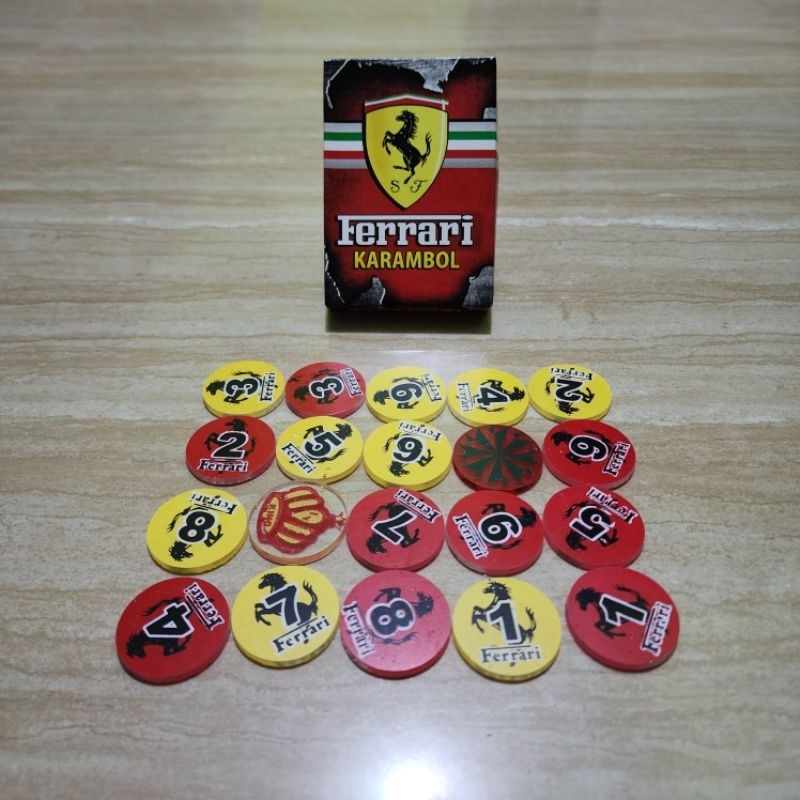 Jual Buah / Biji / Koin Mainan Karambol Ada 3 Pilihan Ketebalan 3mm ...