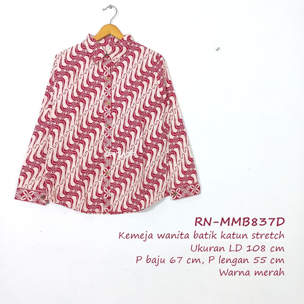 Jual Kemeja batik wanita katun stretch modis lucu keren part I | Shopee ...