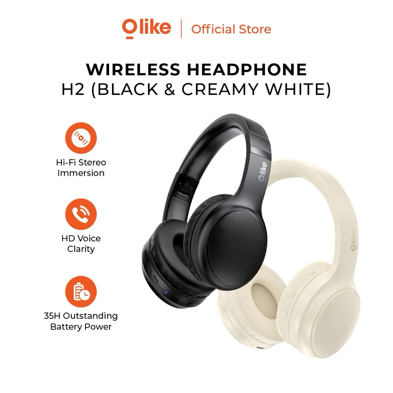 Jual OLIKE H2 ANC Wireless Headphone Bluetooth 5.3 Headset Better Audio ...