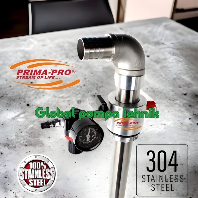 Jual Drum Pump Pneumatic SS - 304 IMPA 59.16.61 Vacuum Suction PDPSS34 ...