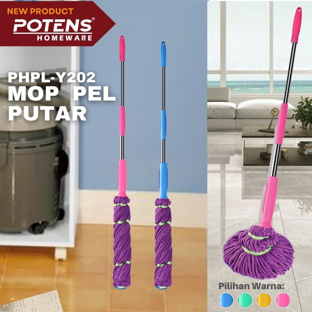 Jual POTENS MOP PEL PUTAR/PELAN LANTAI (GAGANG PEL, KAIN PEL, KEPALA ...