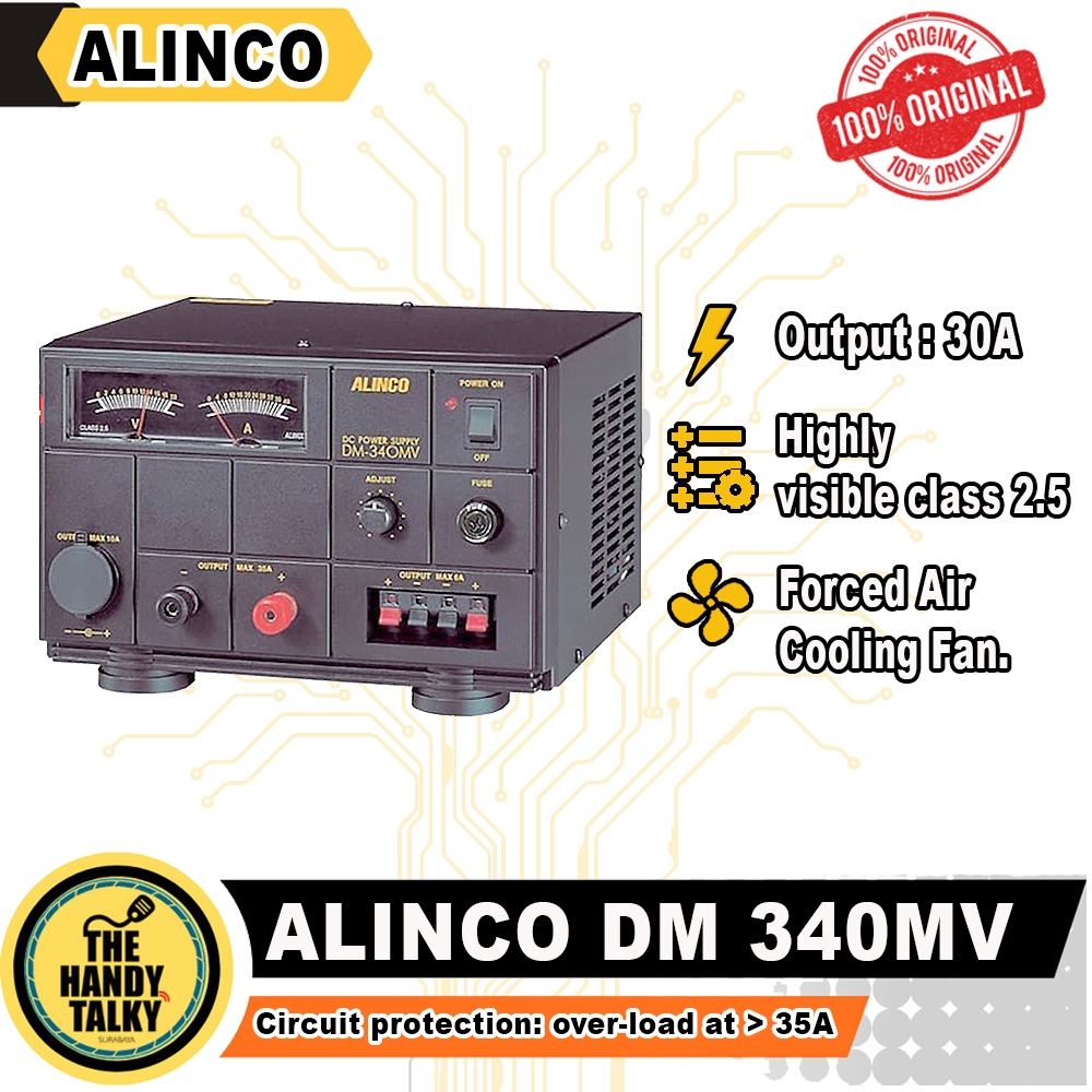 Jual POWER SUPPLY ALINCO DM-340MVZ DM340 DM340V 30A TRAFO NEW ORIGINAL ...
