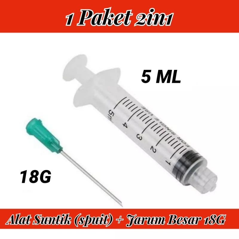 Jual 1 paket alat penyuntik es camelo Tabung + jarum penyuntik camelo 18G 18 G spuit alat suntik ...