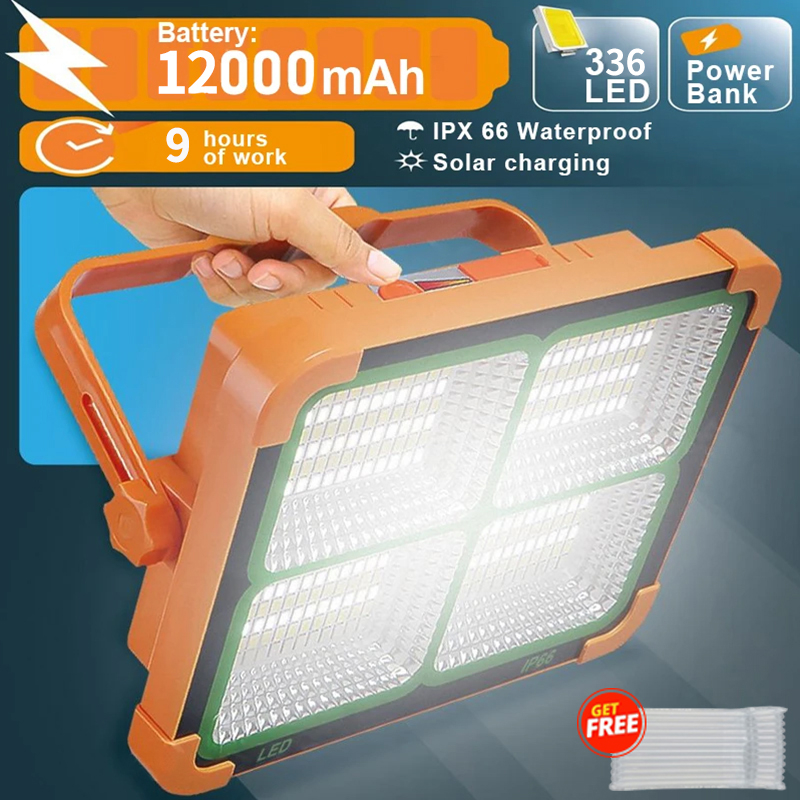 Jual 300W Lampu Emergency Led Multifungsi power bank solar cell Super ...
