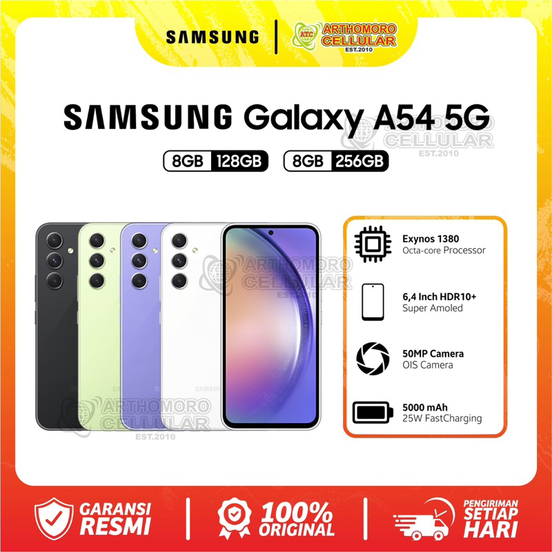 Jual SAMSUNG GALAXY A54 5G (8/128) & (8/256GB) - GARANSI RESMI | Shopee ...
