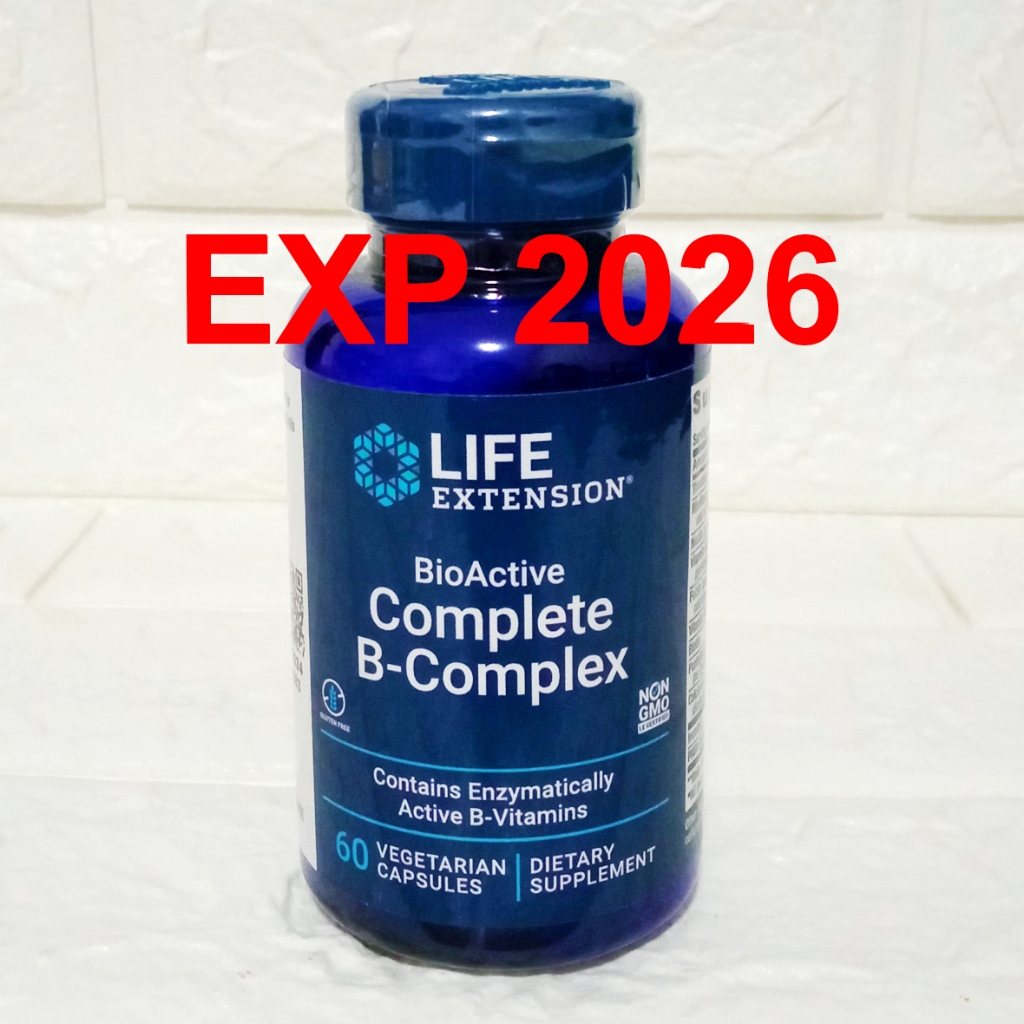 Jual LIFE EXTENSION Complete B Complex 60 Caps - Vitamin B Penambah Energi | Shopee Indonesia