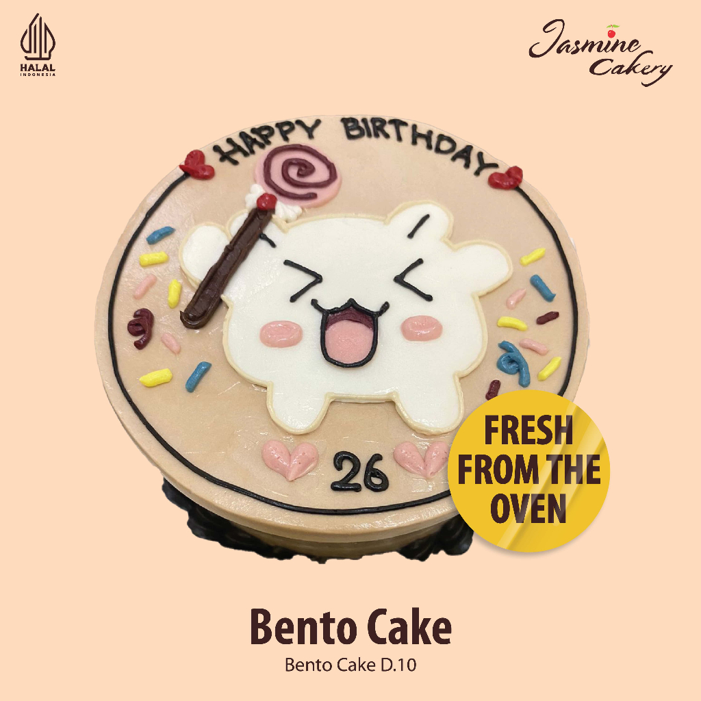 Jual CUSTOM Kue Tart Bento Karakter Korea Diameter 10cm/15cm (Custom ...