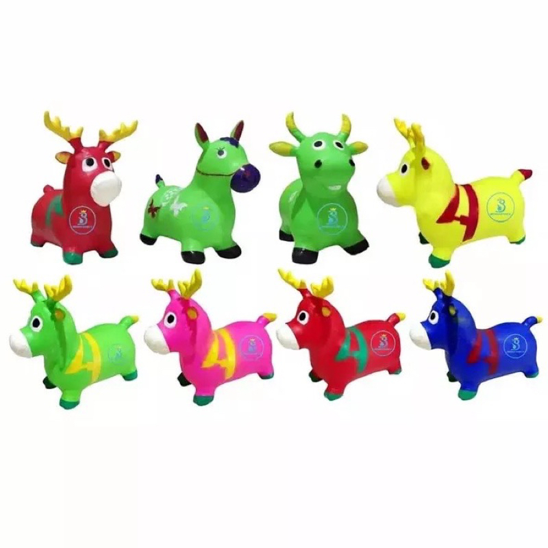 Jual Jumping Animal Unicorn / Kuda Kudaan Karet / Jumping Animal Musik ...