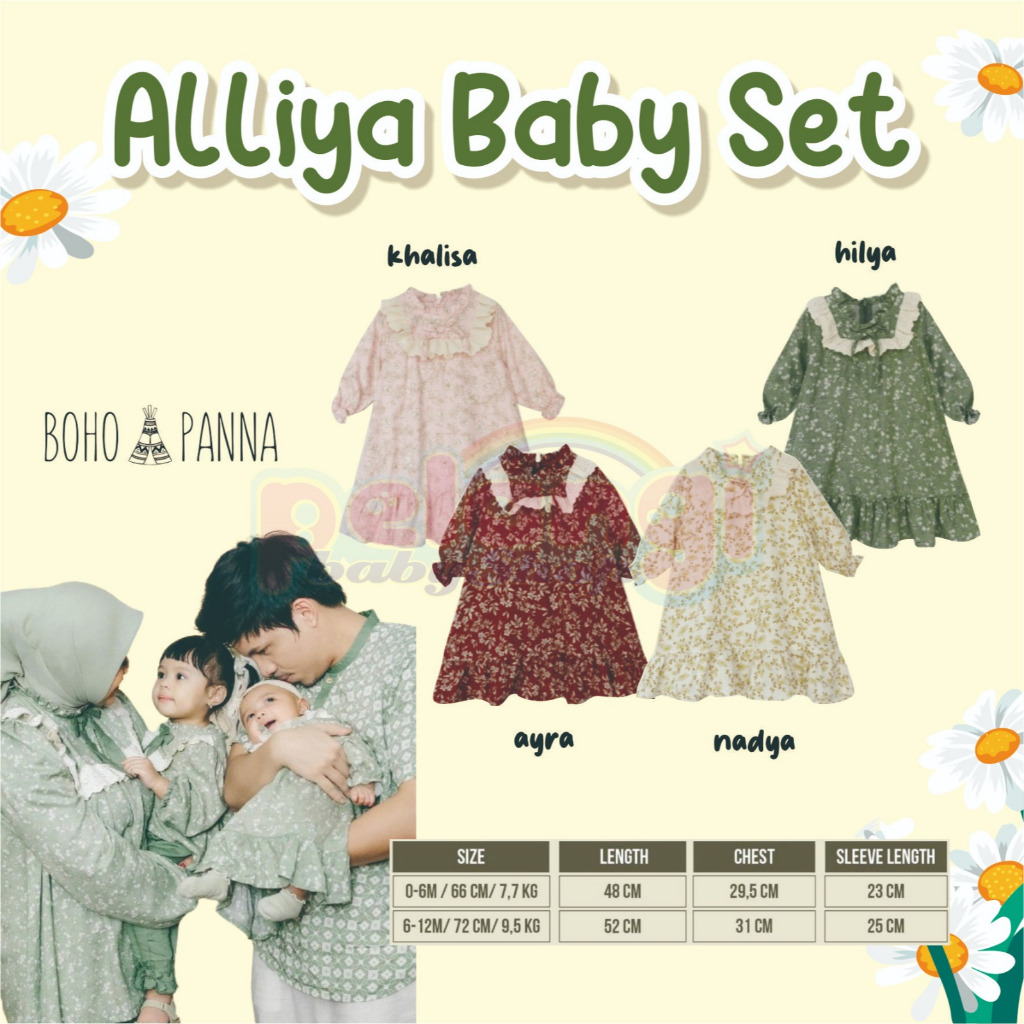 Jual BOHOPANNA | BOHO | BOHOPANNA ALLIYA BABY DRESS | BOHO PANNA GAMIS BAYI | BAJU LEBARAN BAYI ...