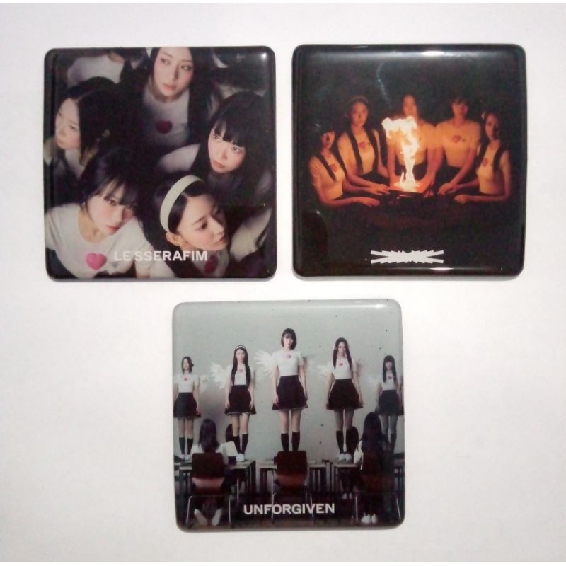 Jual Benefit Magnet Le Sserafim Unforgiven set Kazuha Eunchae Chaewon Yunjin Sakura | Shopee ...