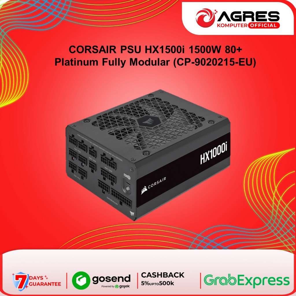 Jual CORSAIR PSU HX1500i 1500W 80+ Platinum Fully Modular (CP-9020215 ...