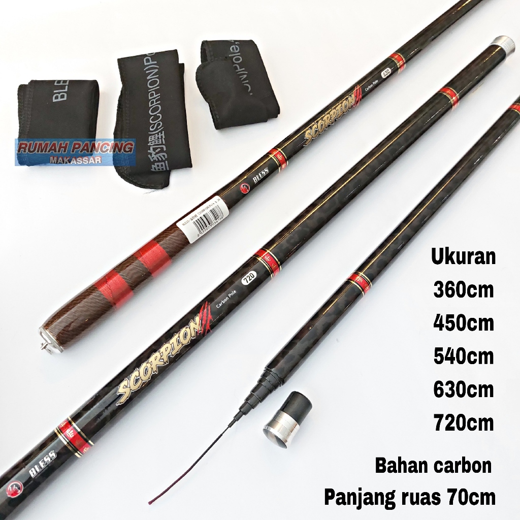 Jual Joran Tegek Bless Scorpion Pole / Joran Engkel | Shopee Indonesia