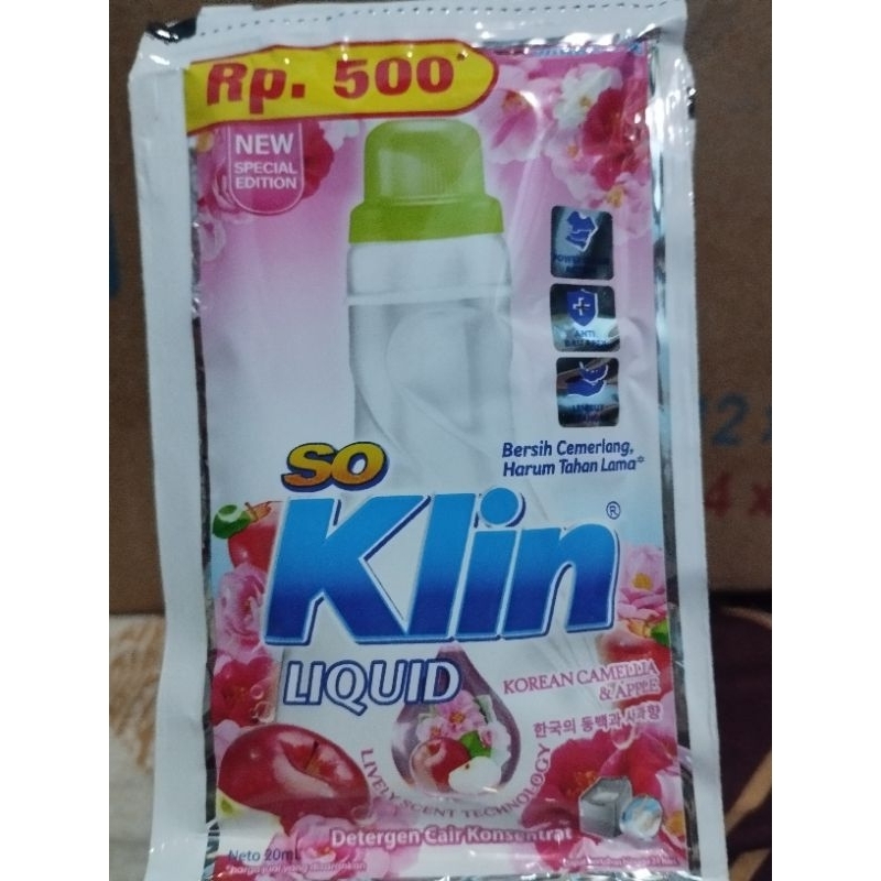 Jual So Klin Liquid Sachet 12x20ml | Shopee Indonesia