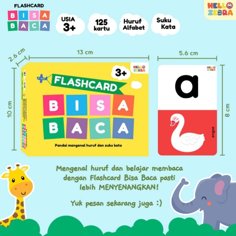 Jual FlashCard Bisa Baca | Shopee Indonesia