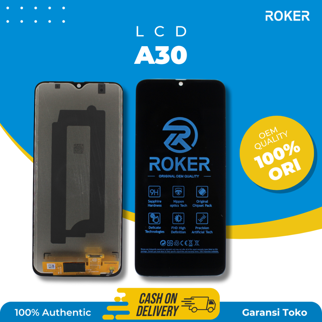 Jual ROKER LCD TOUCHSCREEN SAMSUNG A30 / A305 / A50 / A505 / A50S / A507 LCD TS FULLSET ORIGINAL ...