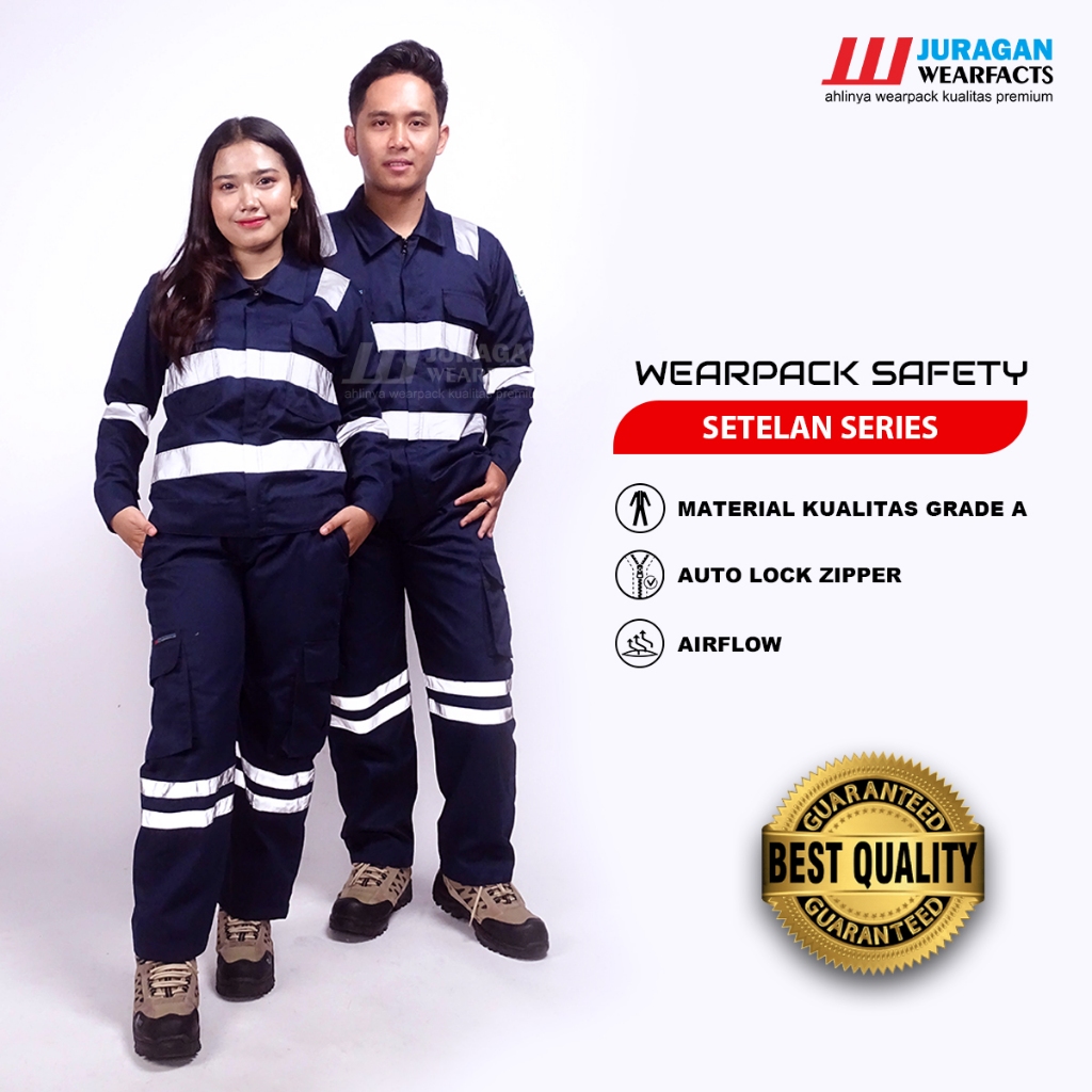 Jual Juragan Wearfacts - Wearpack Safety Setelan Warna Biru Navy ...