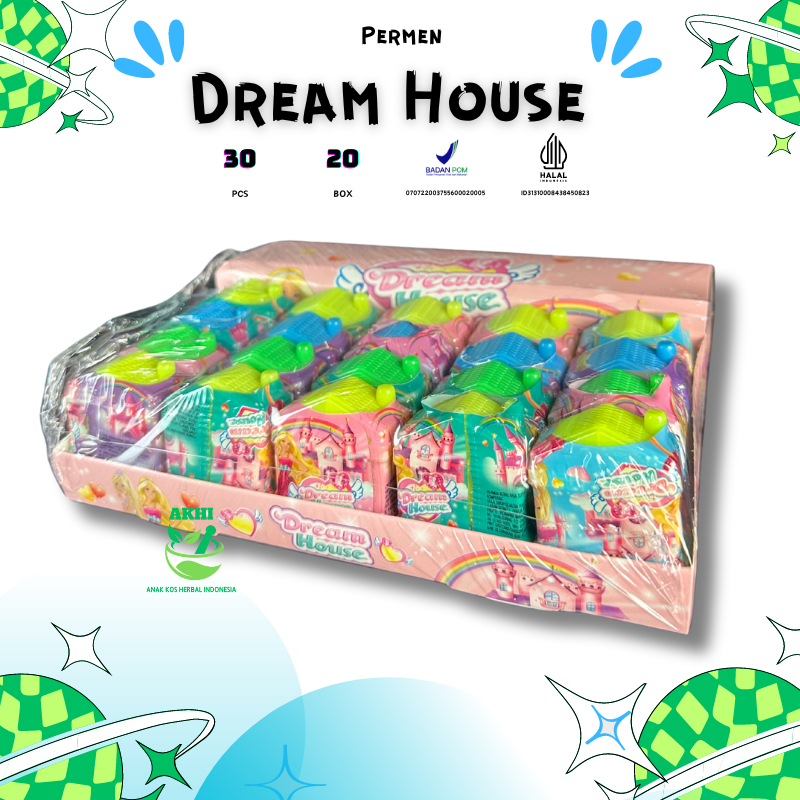 Jual PERMEN BENTUK RUMAH / PERMEN DREAM HOUSE ISI 30 PCS / PERMEN LUNAK ...