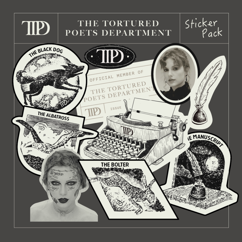 Jual Sticker Taylor Swift TTPD The Tortured Poets Department WATERPROOF ...