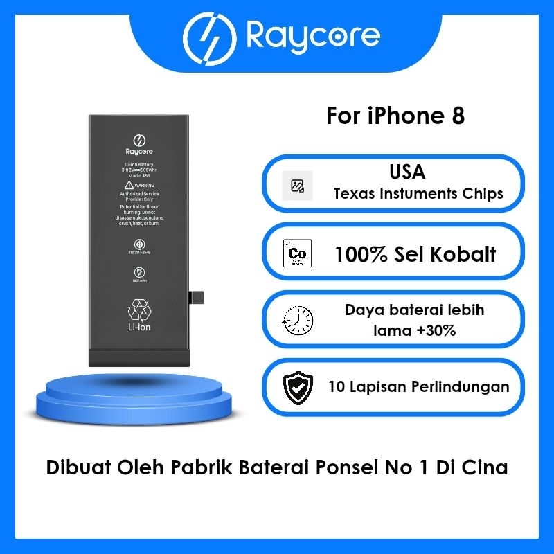 Jual Raycore - Baterai iPhone 8 | Shopee Indonesia