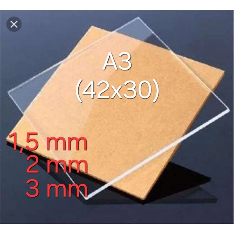Jual Akrilik A3 Bening 1,5 mm 2 mm 3 mm | Shopee Indonesia
