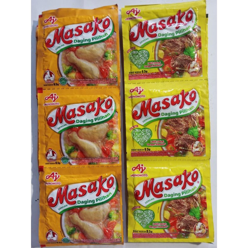 Jual Masako Renceng Isi 12 Sachet Rasa Sapi dan Ayam | Shopee Indonesia