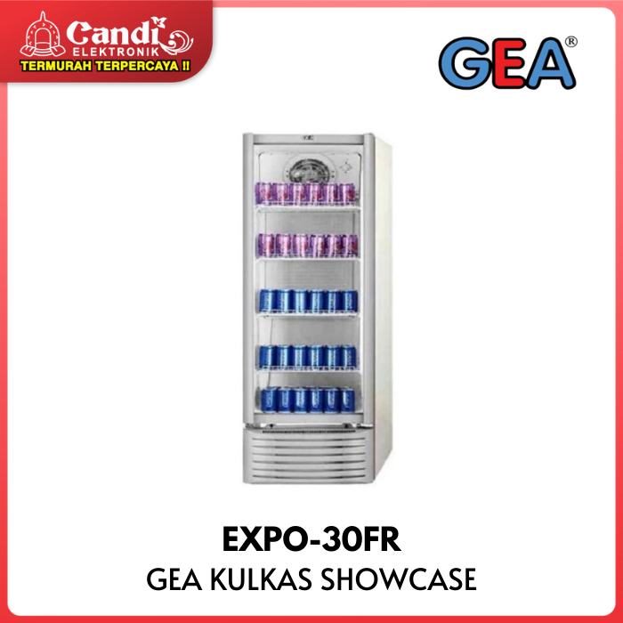 Jual GEA Kulkas Showcase Display Cooler 231 Liter CFC & HCFC Free EXPO-30FR | Shopee Indonesia