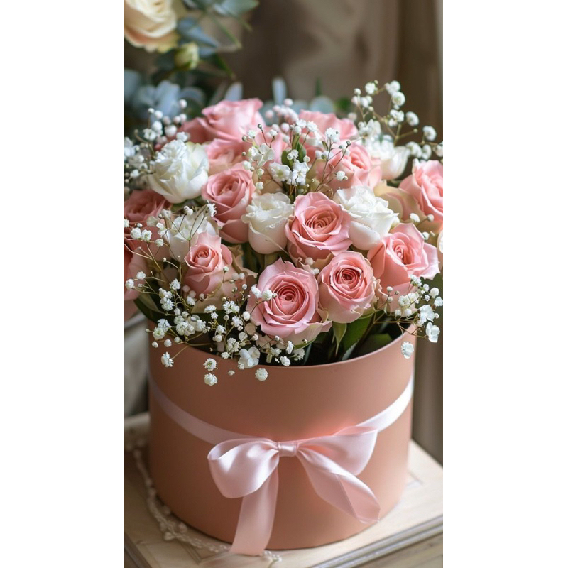 Jual Bloombox bouquet bucket buket bunga segar fresh instant mix colors ...
