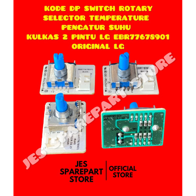 Jual KODE DP SWITCH ROTARY SELECTOR TEMPERATURE PENGATUR SUHU KULKAS 2 ...