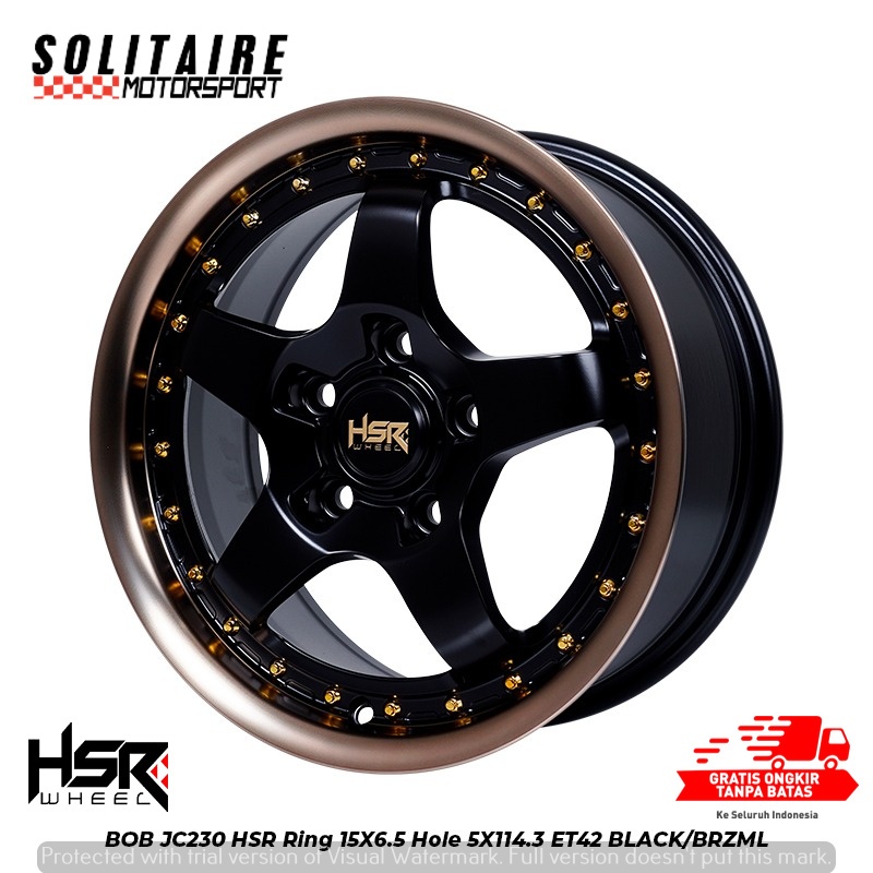 Jual VELG HSR BOB RING 15 PCD 5X114,3 UNTUK MOBIL INNOVA XPANDER TERIOS ...