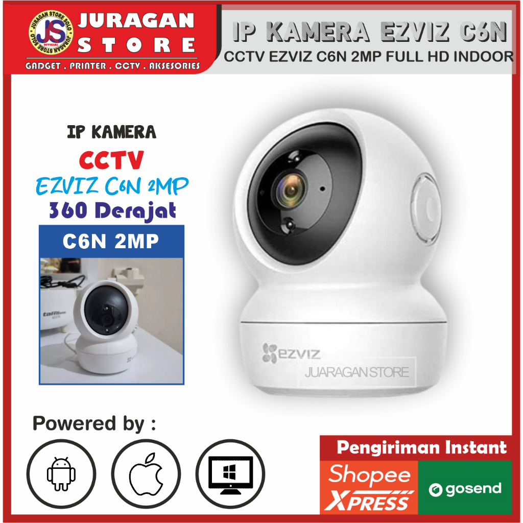 Jual CCTV EZVIZ C6N 1080P WI-FI WIRELESS CAMERA CCTV Smart IP GARANSI ...
