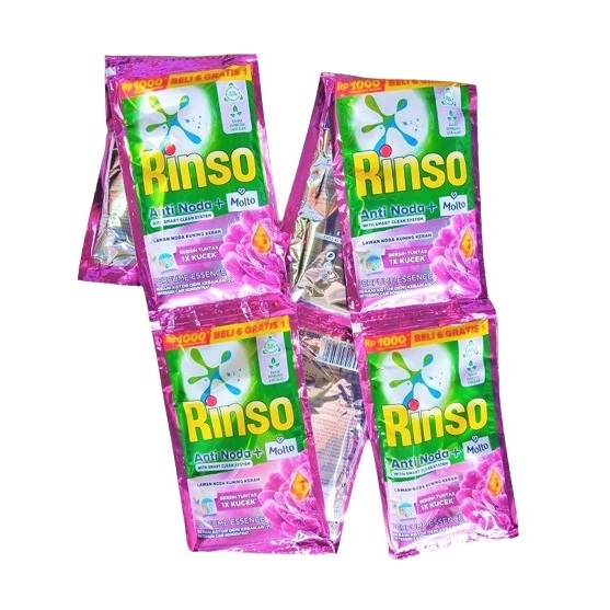 Jual RINSO Molto Perfume Essence Deterjen Cair Renceng (6 Pcs x 38 mL ...