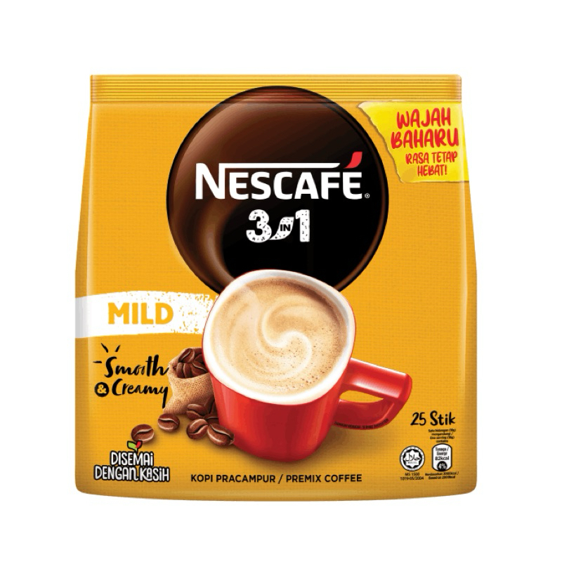 Jual NESCAFE 3in1 Mild Smooth & Creamy ( 25 stick ) | Shopee Indonesia