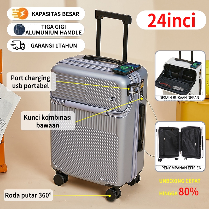 Jual Epic Finds Koper Size 20-24 inch USB Charger Koper Cabin Tahan ...