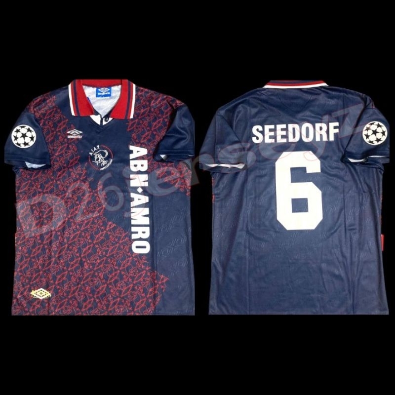 Jual Jersey RETRO Ajax AmsterdamM Away 1995 / 1996 UcL Champions ...