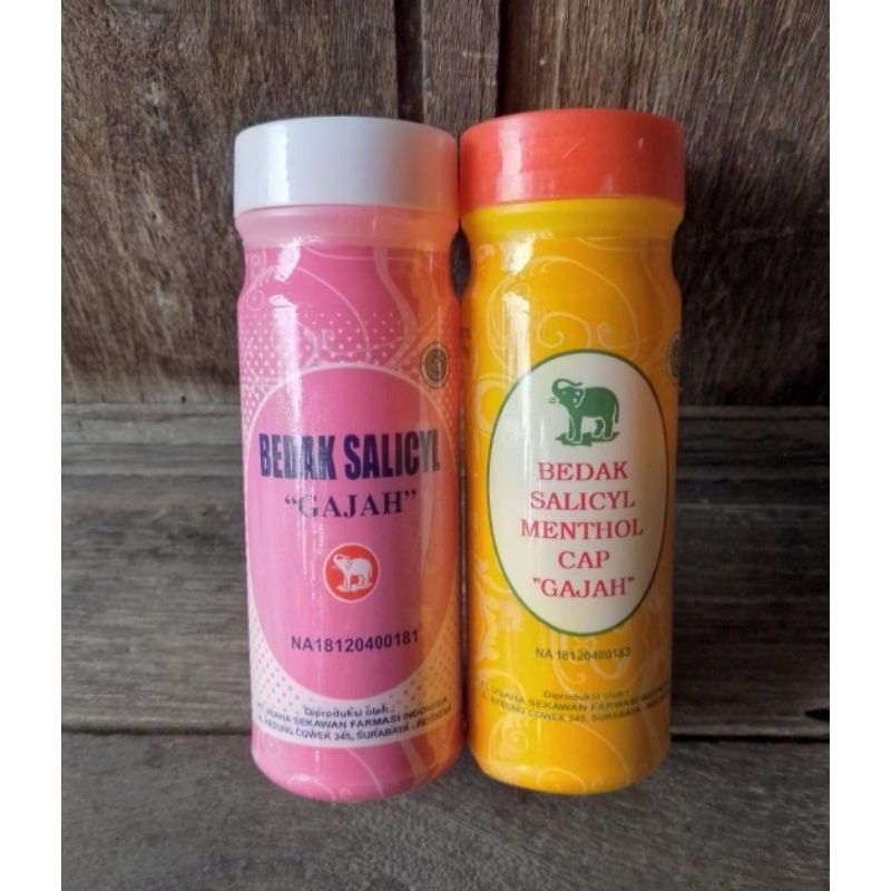 Jual Bedak Salicyl Menthol Cap Gajah 100 gr | Shopee Indonesia