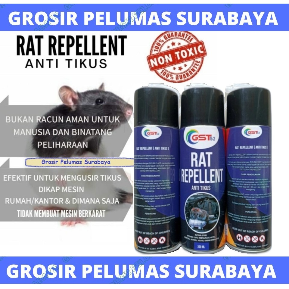 Jual Cairan Pengusir Tikus Semprot Rodent Rat Repellent Spray Anti ...