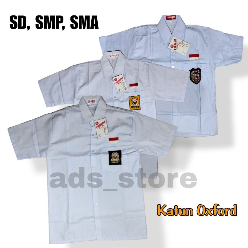 Jual Seragam Sekolah Hem Putih Pendek SD SMP SMA | Shopee Indonesia