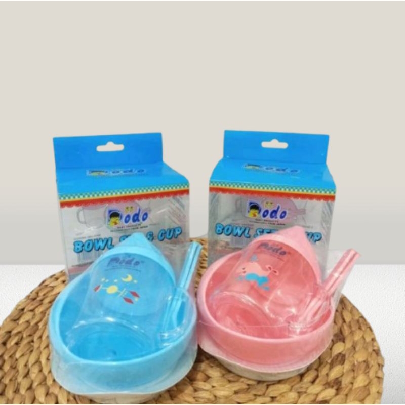 Jual Dodo Bowl Set & Cup / Mangkok Bayi Set / Tempat Makan Bayi Set | Shopee Indonesia